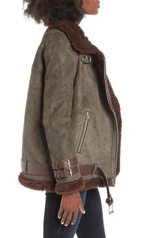 J.O.A. Faux Shearling Jacket