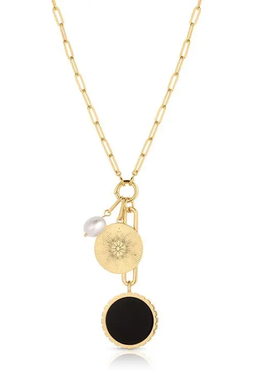THATCH Solario Pendant Necklace With Mother-of-pearl - Onyx