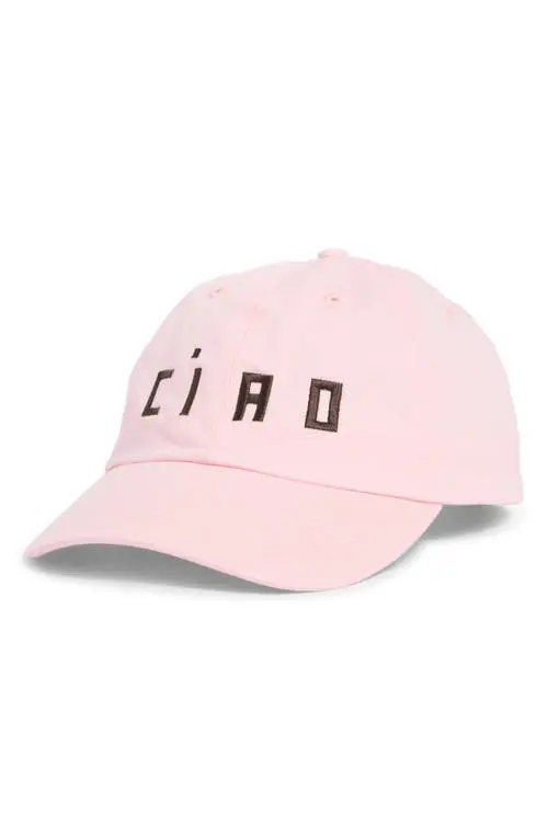 Clare V. Ciao Embroidered Baseball Cap