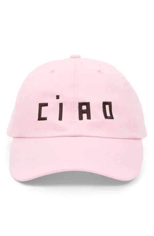 Clare V. Ciao Embroidered Baseball Cap