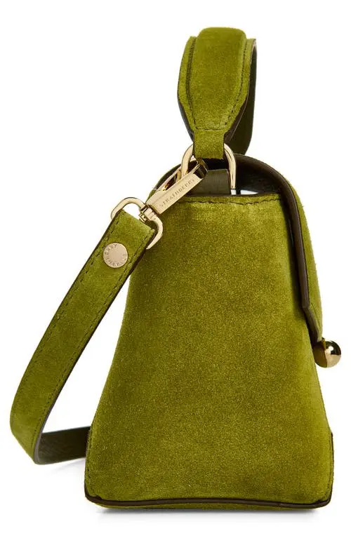 Strathberry Nano Mosaic Suede Top Handle Bag