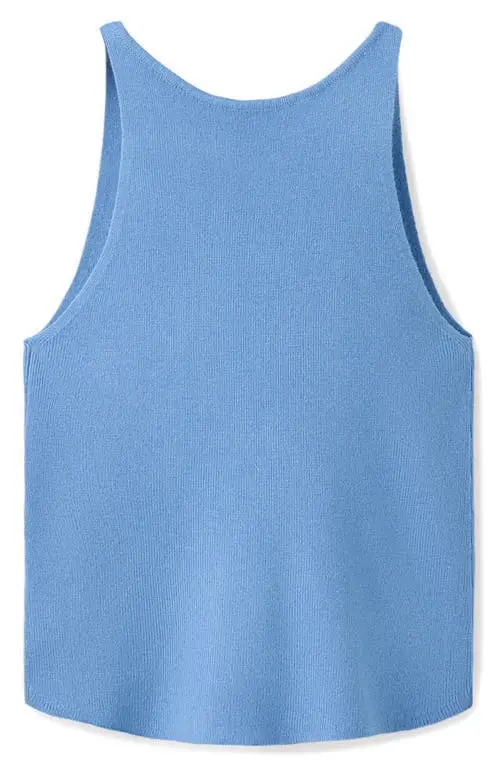 Mango Open Back Knit Top With Tie Detail