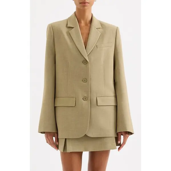 Nude Lucy Audrey Tailored Blazer - Moss