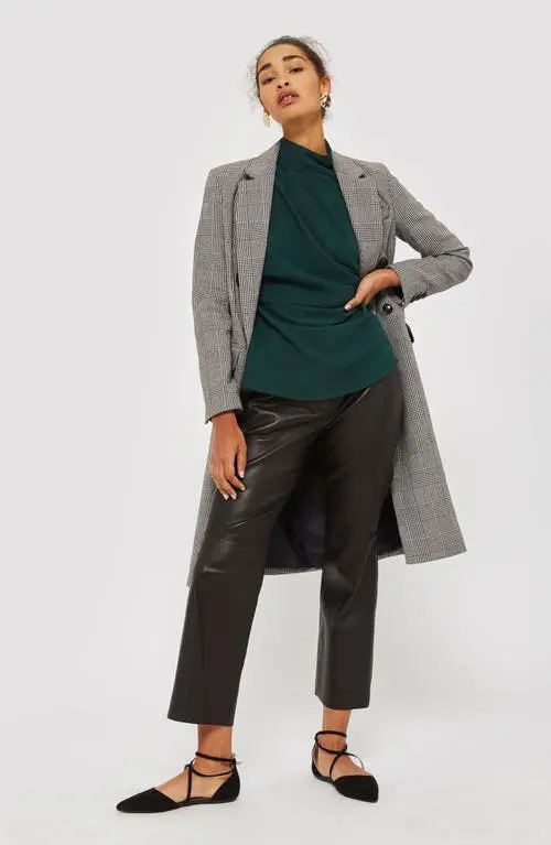 Topshop Origami Tuck Blouse