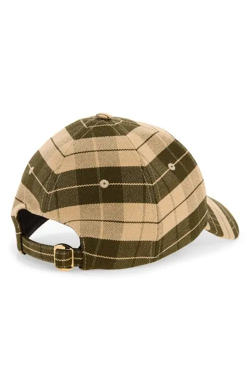 Valentino Garavani Vlogo Check Cotton Adjustable Baseball Cap