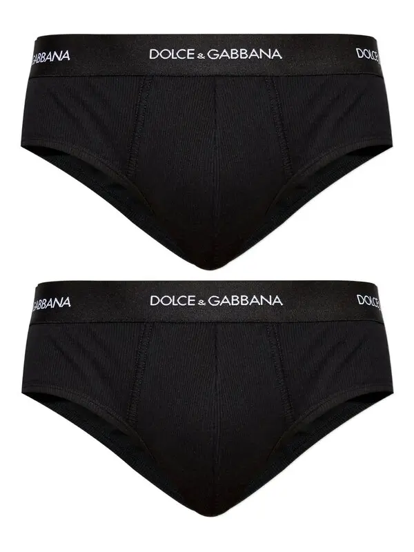 Dolce & Gabbana 3-pack Regular Slip Brando In Jersey Stretch - Black