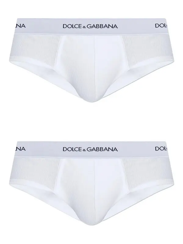 Dolce & Gabbana 3-pack Regular Slip Brando In Jersey Stretch - White
