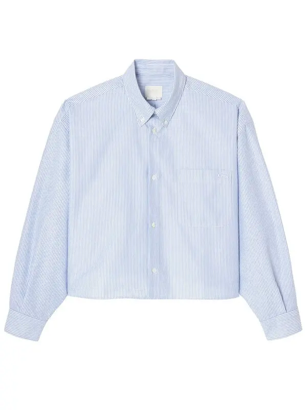 A.p.c. Sophia Striped Button-down Shirt - Blue