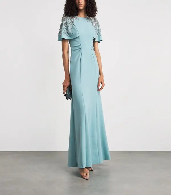 Jenny Packham Embellished Petal Gown