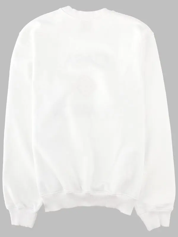 Casablanca Felpa Con Logo Ricamato - White