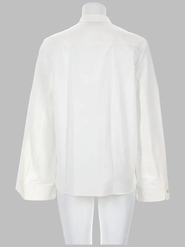 Tory Burch Cotton Tunic With Bow Detail - White