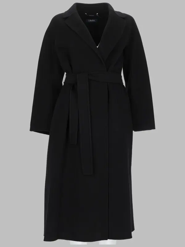 Max Mara Draped Wool Midi Coat