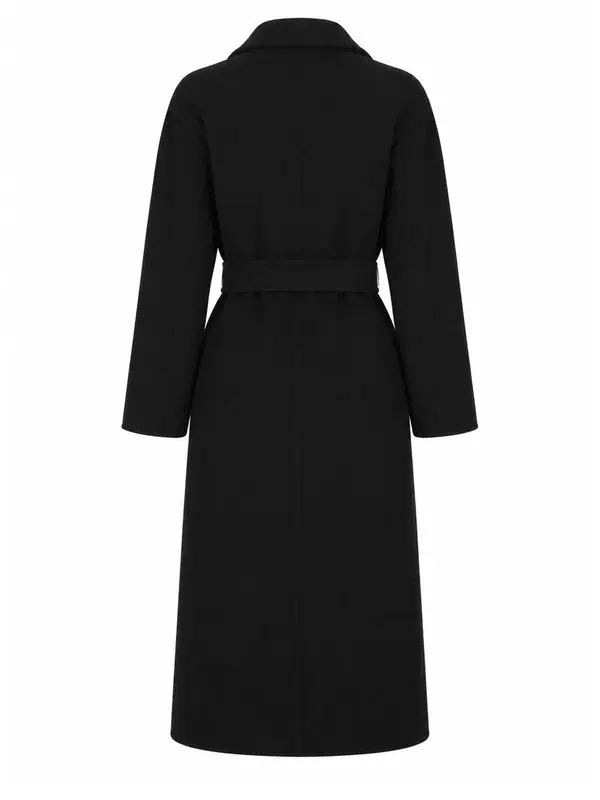 Max Mara Draped Wool Midi Coat