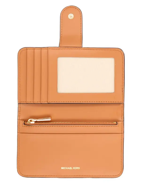 Michael Kors Portafoglio Medium Con Stampa Logo E Ciondolo Mk Pop