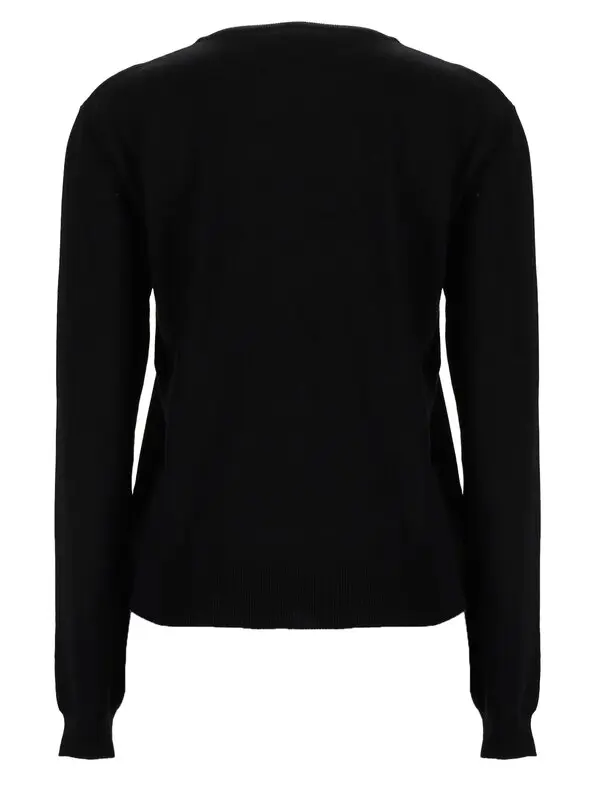 Moschino Teddy Bear Appliqué Knit Sweater