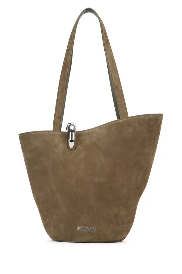Jacquemus Mini Bamboo Handle Handbag - Khaki