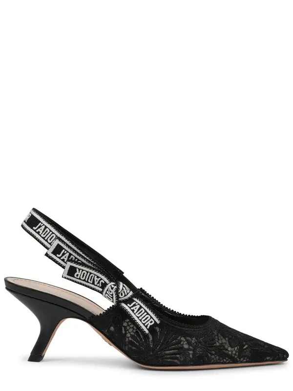Dior Cotton And Lambskin Logo Flats For