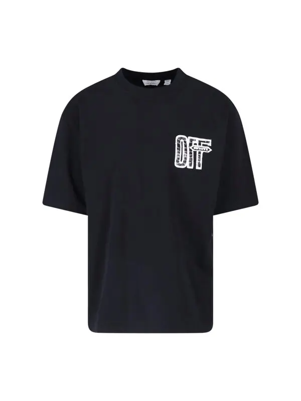 Off-White Style Cotton T-shirt For - Black