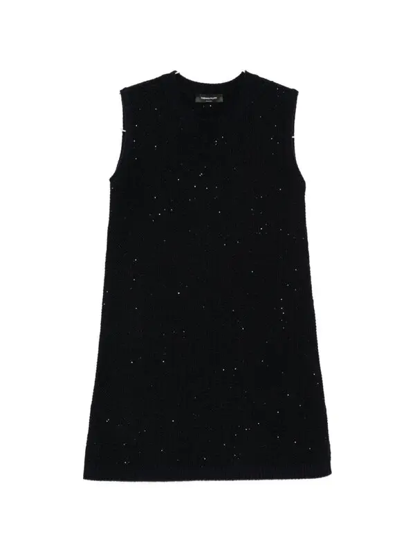 Fabiana Filippi Wool Blend Short Dress - Blue