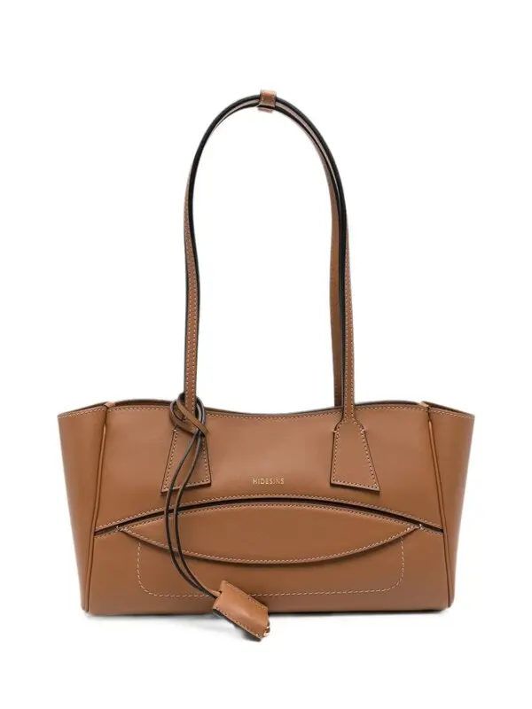 HIDESINS Shopper Small Leather Tote - Beige