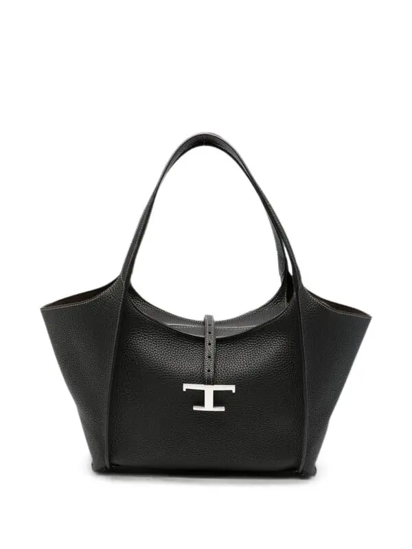 TOD'S T-timeless Small Leather Tote Bag - Black