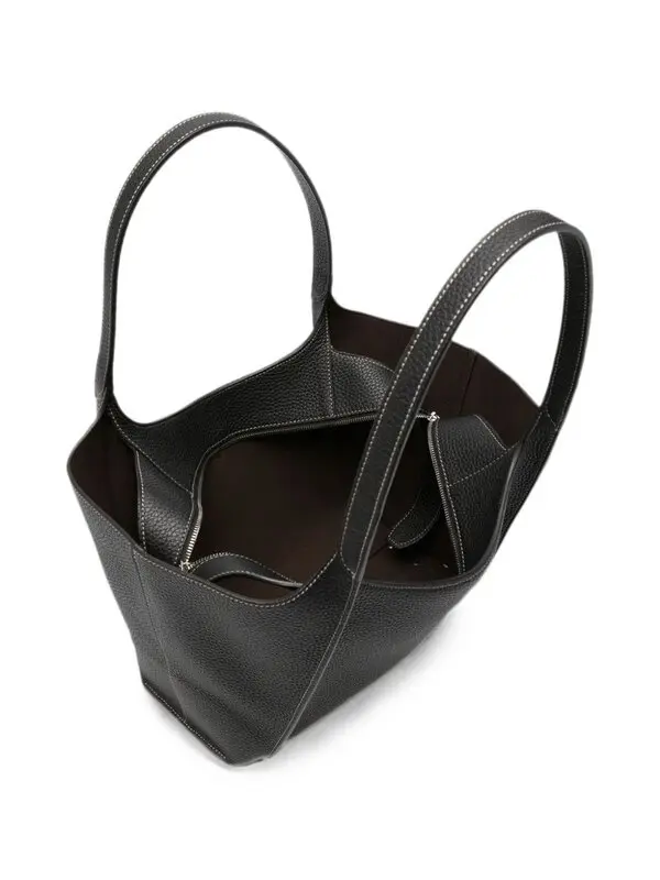 TOD'S T-timeless Small Leather Tote Bag - Black