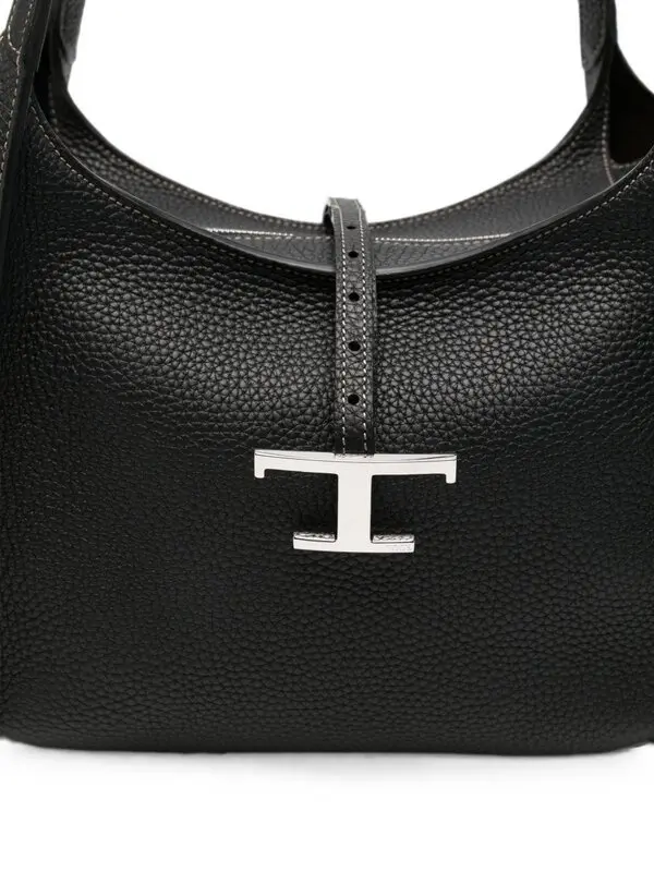 TOD'S T-timeless Small Leather Tote Bag - Black