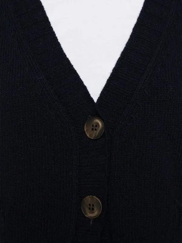 BASE Wool V-necked Cardigan