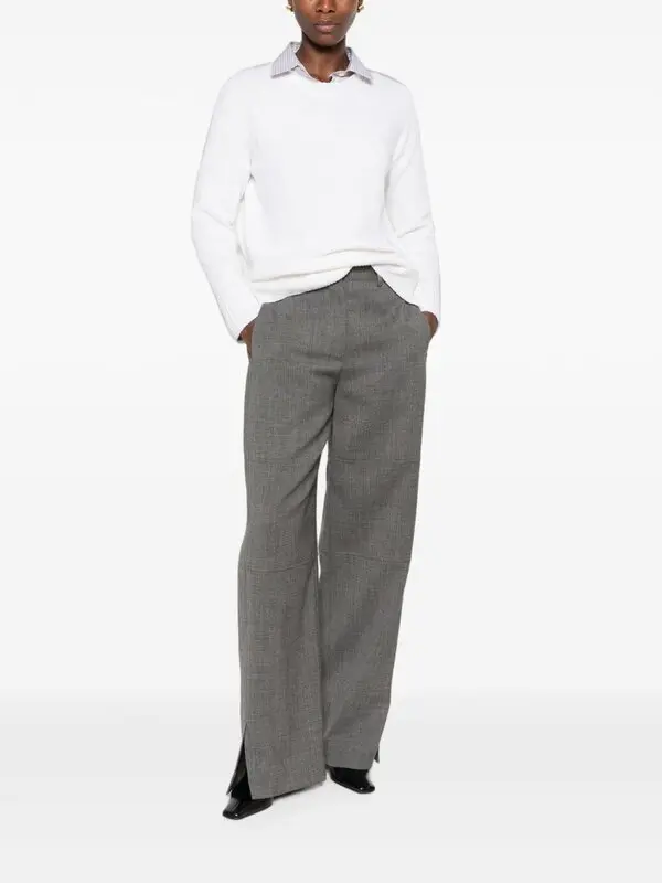 BASE Wool And Cashmere Crewneck Sweater - White