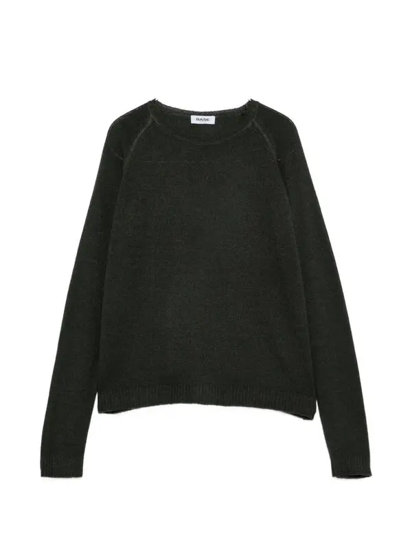 BASE Wool And Cashmere Crewneck Sweater - Green
