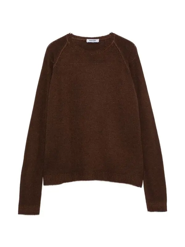BASE Wool And Cashmere Crewneck Sweater - Brown