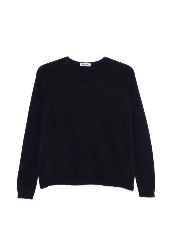 BASE Wool And Cashmere Crewneck Sweater - Blue