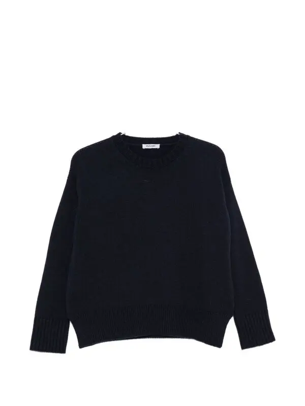 BASE Wool And Cashmere Crewneck Sweater - Blue