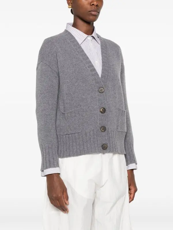 BASE Wool V-necked Cardigan
