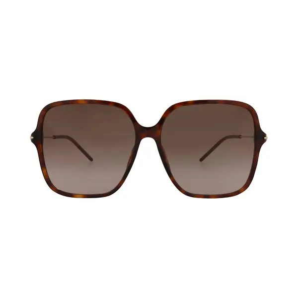 Gucci Square-frame Recycled Acetate Sunglasses 'havana/gold - Brown
