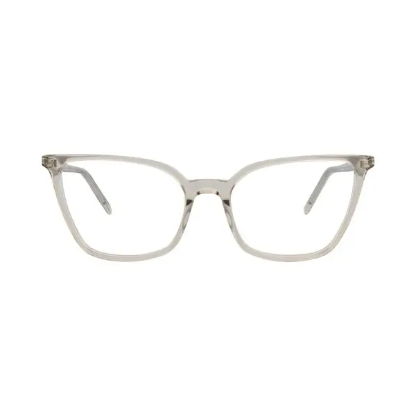 Saint Laurent Cat Eye-frame Recycled Acetate Optical Frames 'beige/transparent