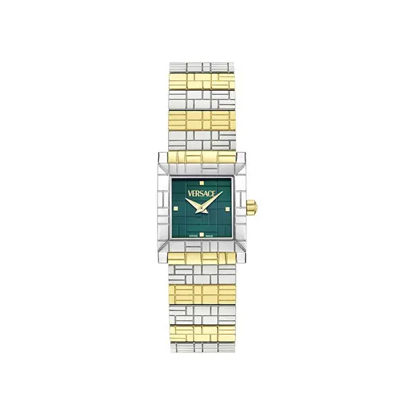 Versace Mosaic Bracelet Watch 'two Tone