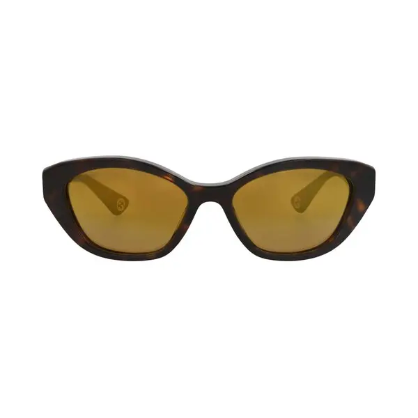 Gucci Cat Eye-frame Recycled Acetate Sunglasses 'havana/gold - Brown