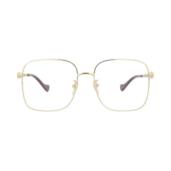 Gucci Square-frame Metal Optical Frames /transparent