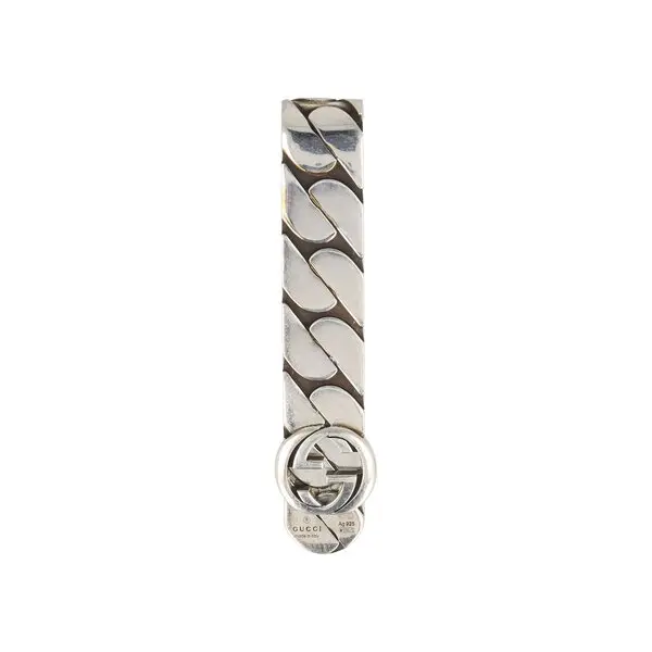 Gucci Interlocking G Money Clip - Silver