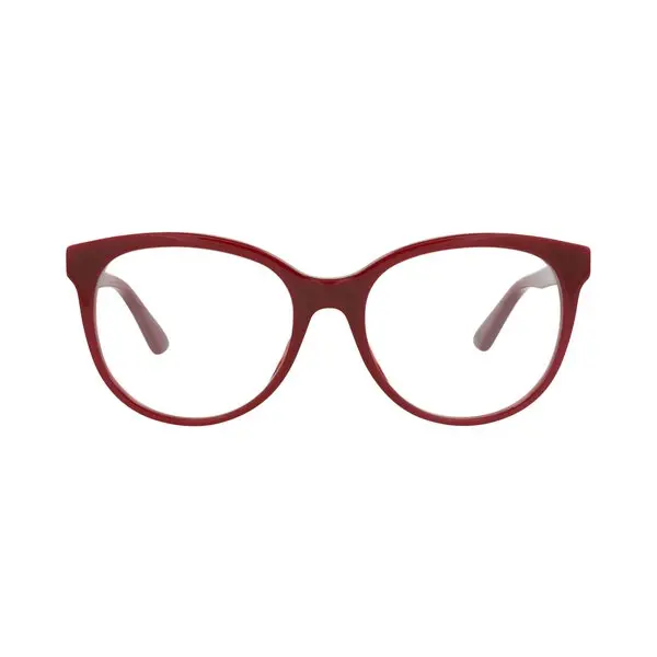 Gucci Round-frame Acetate Optical Frames 'burgundy/transparent