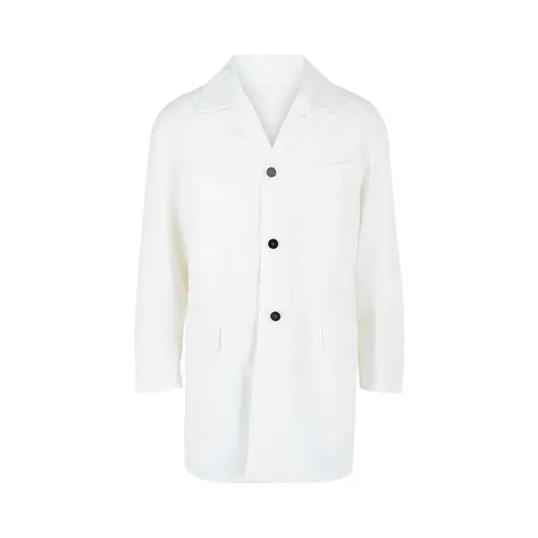 FERRAGAMO Button Front Sport Coat - White