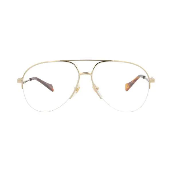Gucci Aviator-frame Metal Optical Frames /transparent