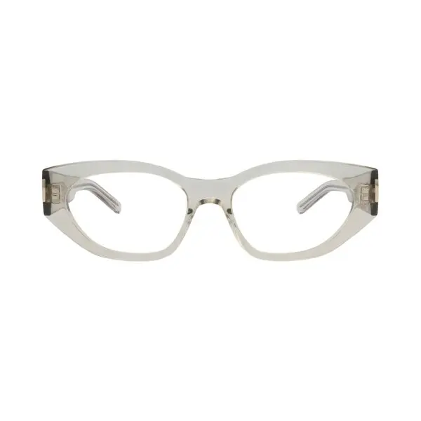 Saint Laurent Cat Eye-frame Recycled Acetate Optical Frames 'beige/transparent