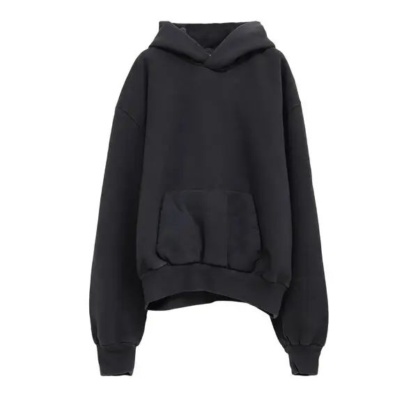 Fear Of God Classic Fit Half Raglan Pocket Hoodie - Black