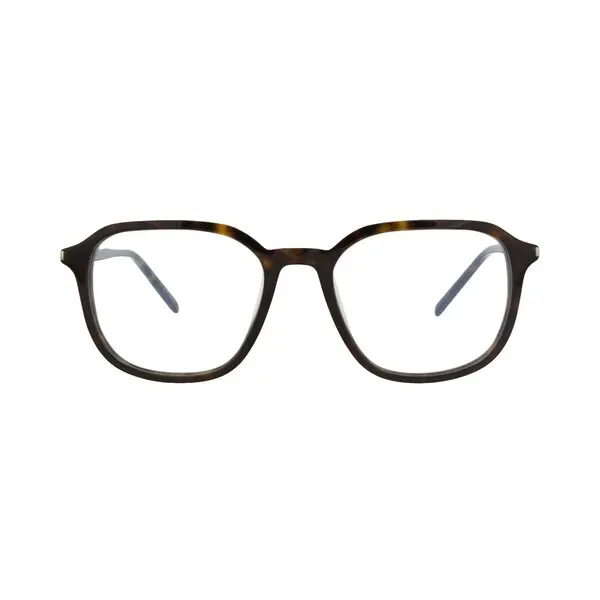 Saint Laurent Square-frame Acetate Optical Frames 'havana/transparent