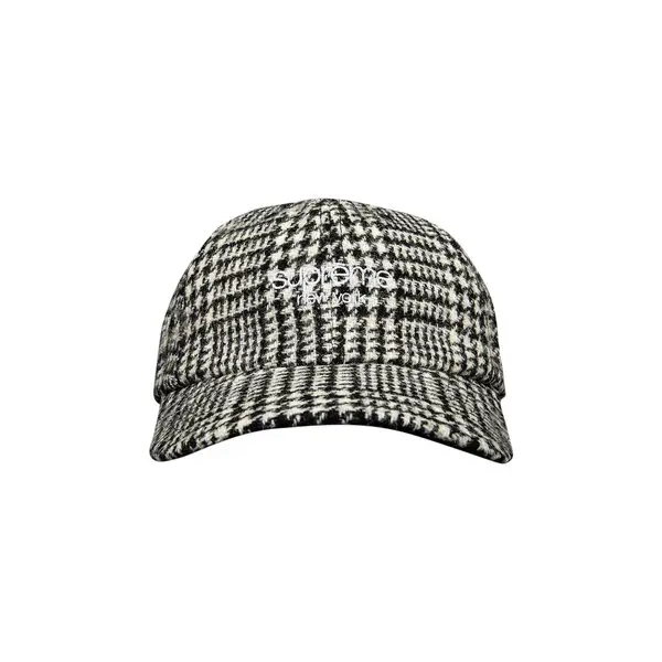 Supreme Harris Tweed Classic Logo 6-panel Multi - Black