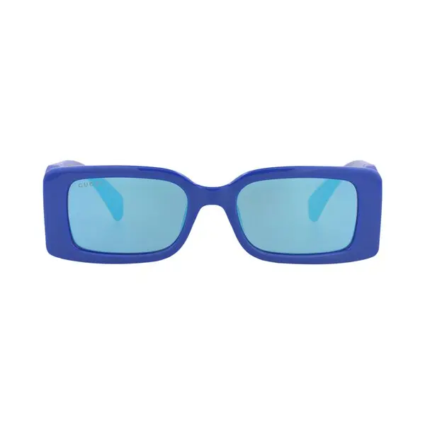 Gucci Square-frame Injection Sunglasses - Blue
