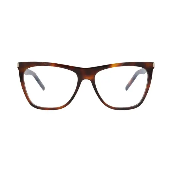Saint Laurent Square-frame Acetate Optical Frames 'havana/transparent