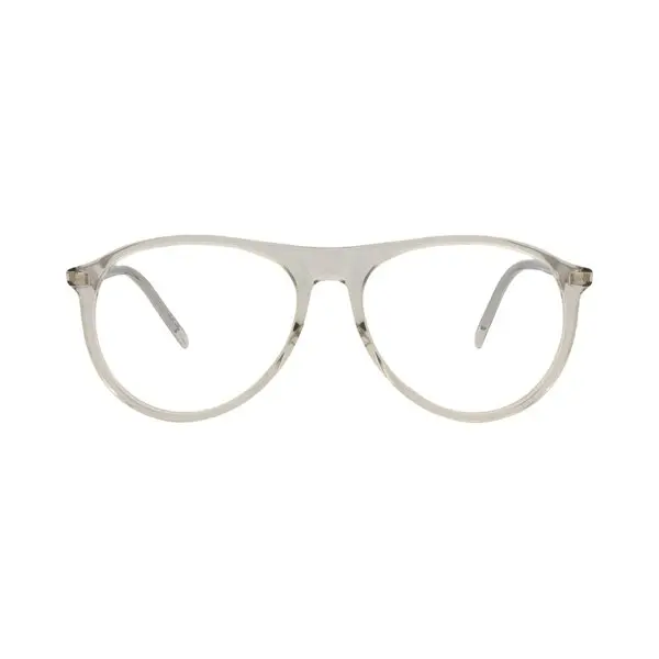 Saint Laurent Aviator-frame Recycled Acetate Optical Frames 'beige/transparent